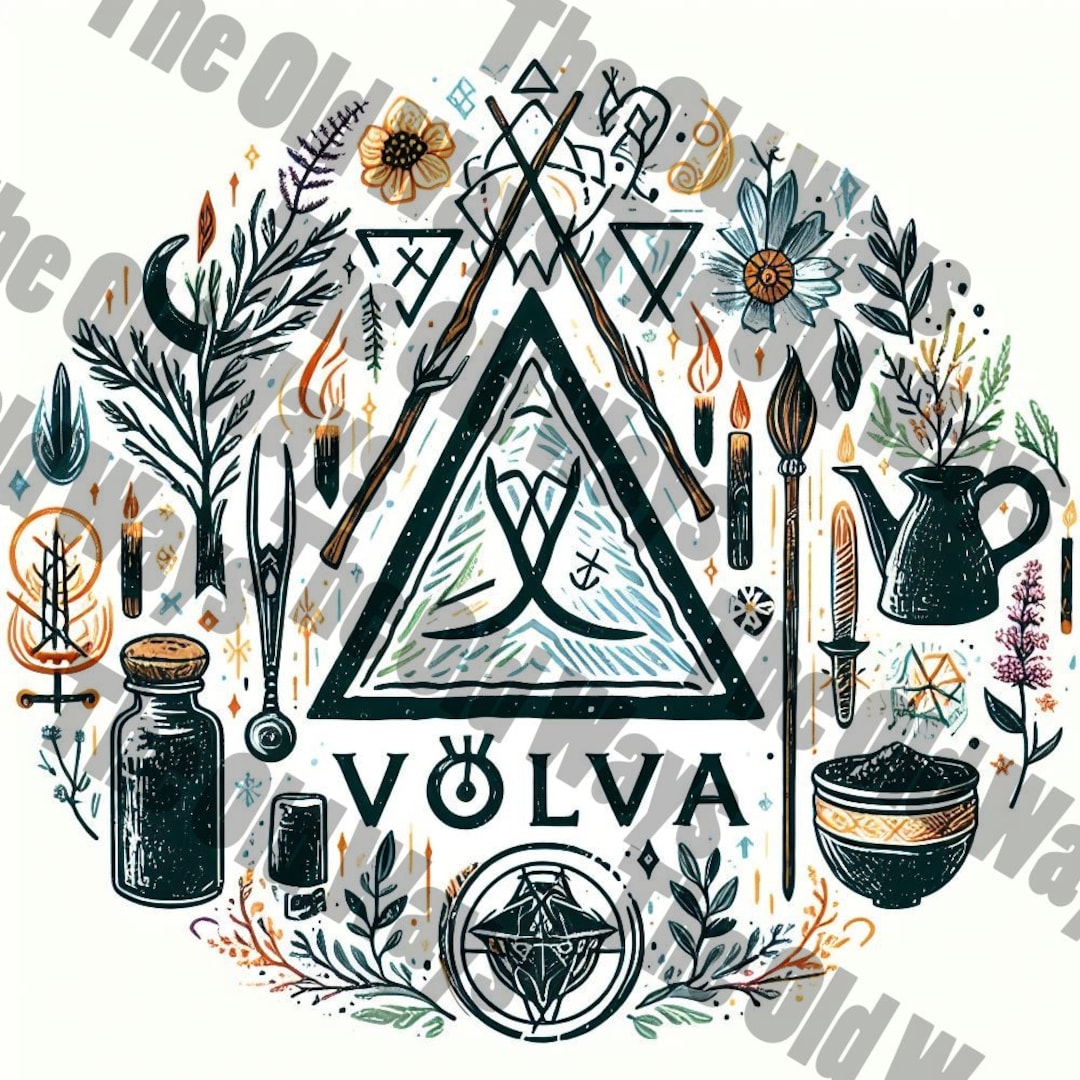 Norse Volva Vinyl Sticker Mystical Seeress Art Völva - Etsy