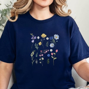 Herbal Tea and Garden Plants Graphic Shirt Women's Cozy Pullover Nature ...