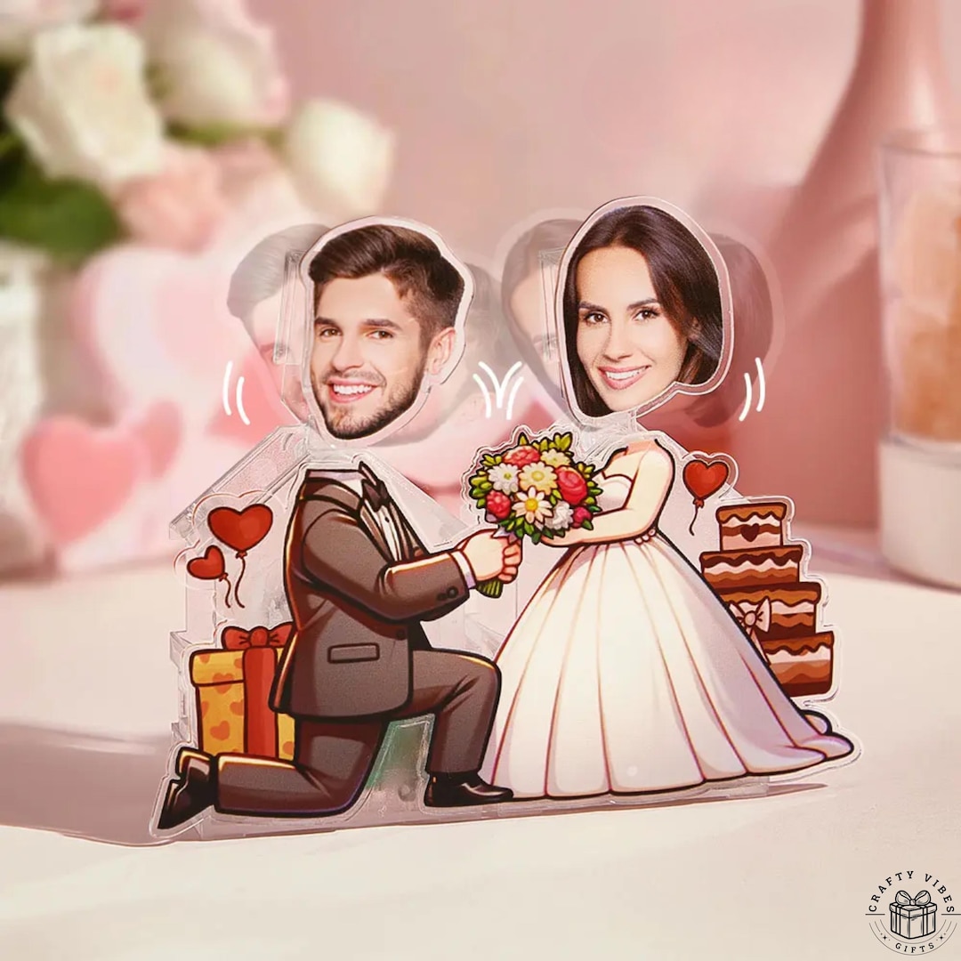 Personalized Shaking Head Standee Bobblehead Wedding Favors Funny ...