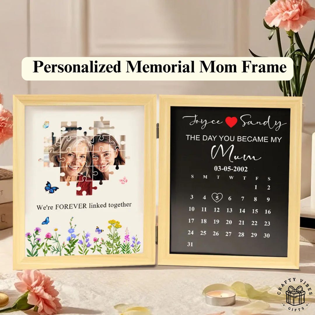 Personalized Memorial Mom Frame Custom Photo Frame in Loving Memory ...