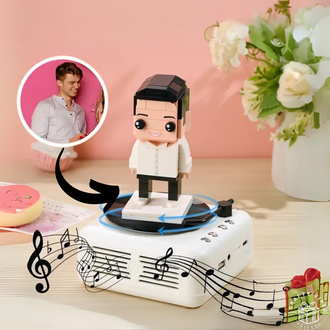 Custom Brick Figures From Photo Bluetooth Speakers Anniversary Keepsake ...
