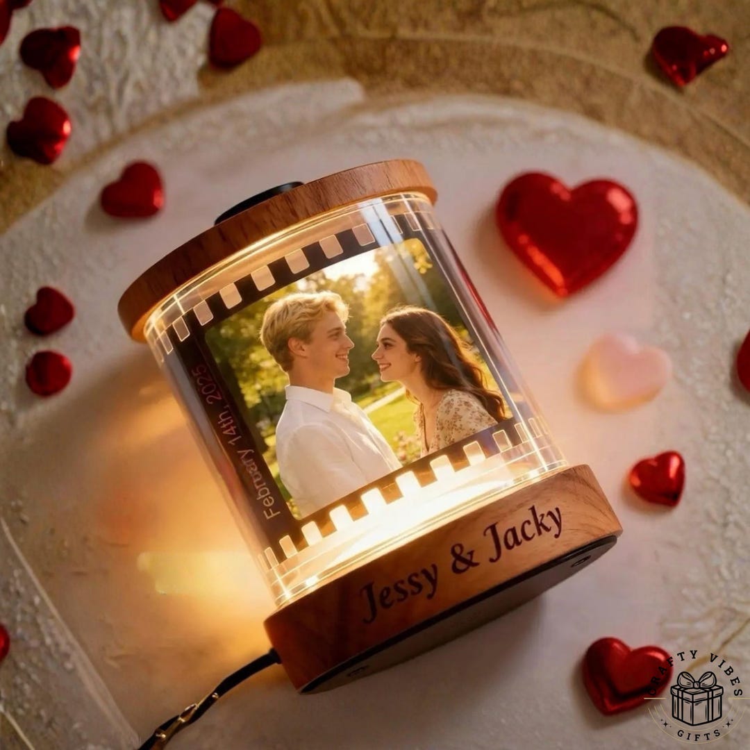 Personalized Photo Text Film Reel Night Light Customize Romantic ...