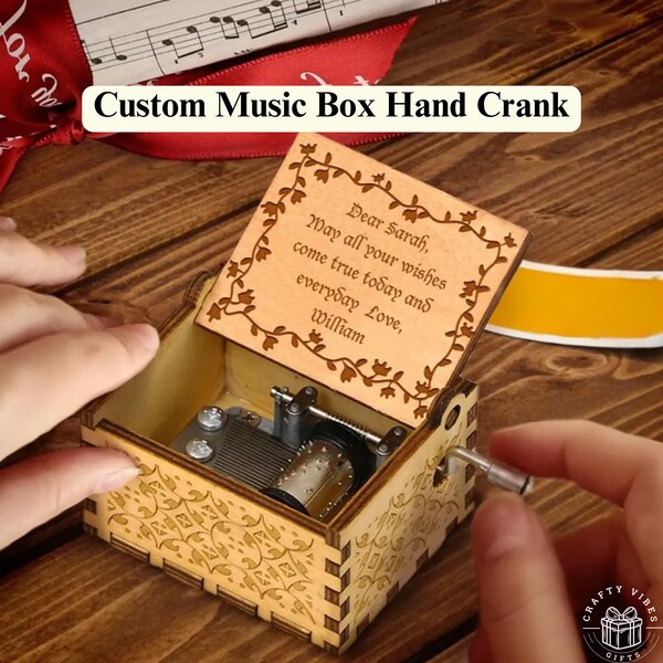 Hand Crank Music Box - Etsy