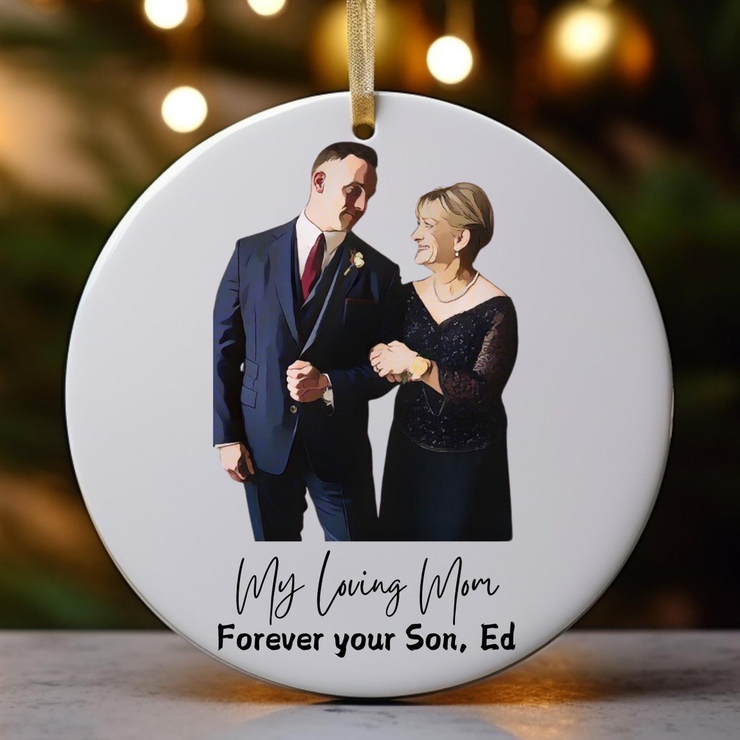 Personalized Photo Ornament Custom Christmas Ornament Family Memento ...