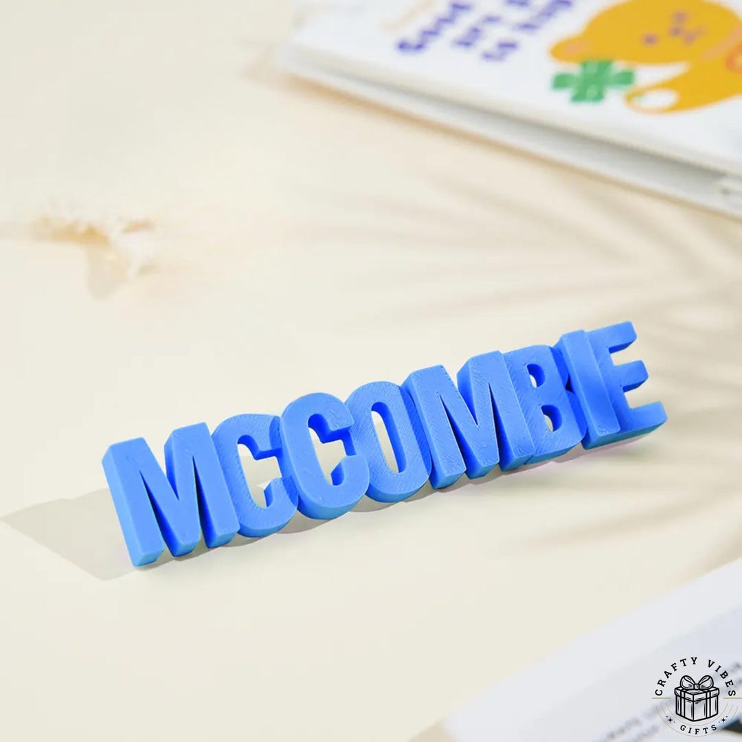 Personalized 3D Printed Text Sign Refrigerator Magnet Fridge Decor ...