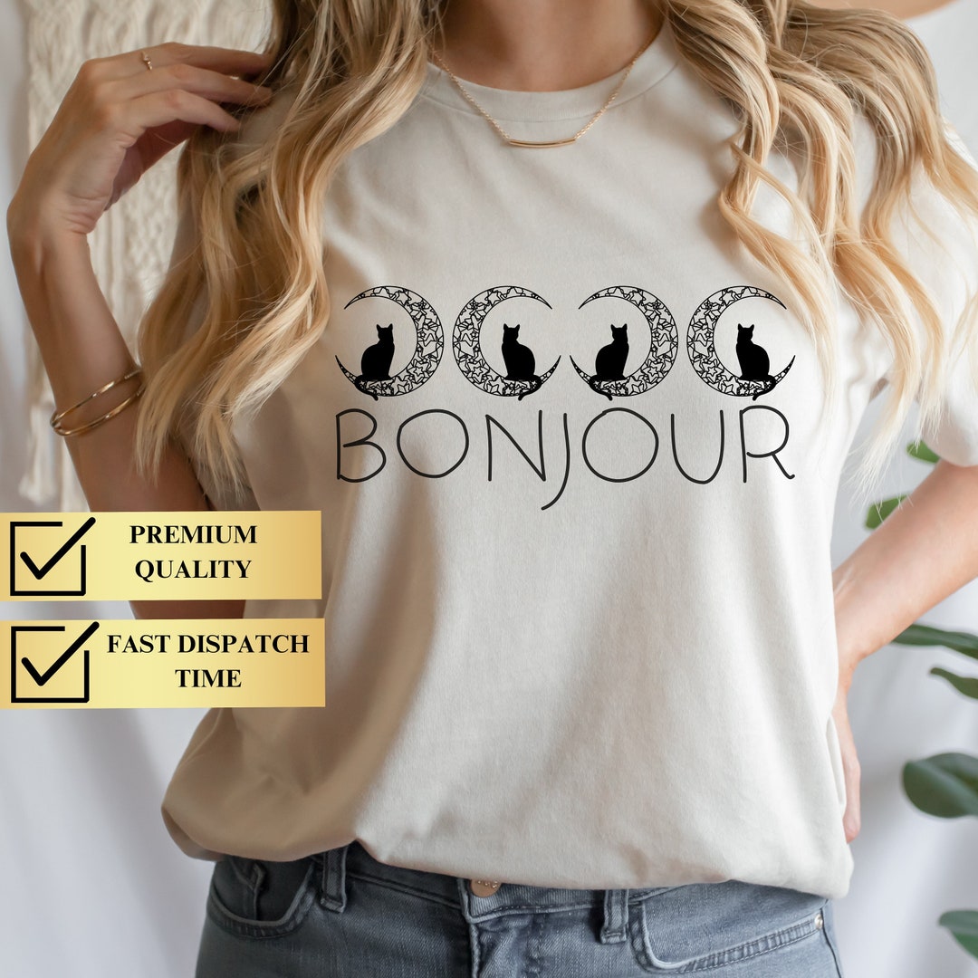 Bonjour Cat Shirt, Adult and Kids Clothing, the Aristocats Shirt, Cat ...