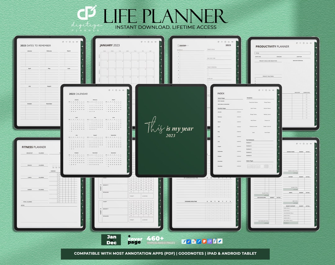 Digital Life Planner Digital Notebook Digitize Planner - Etsy
