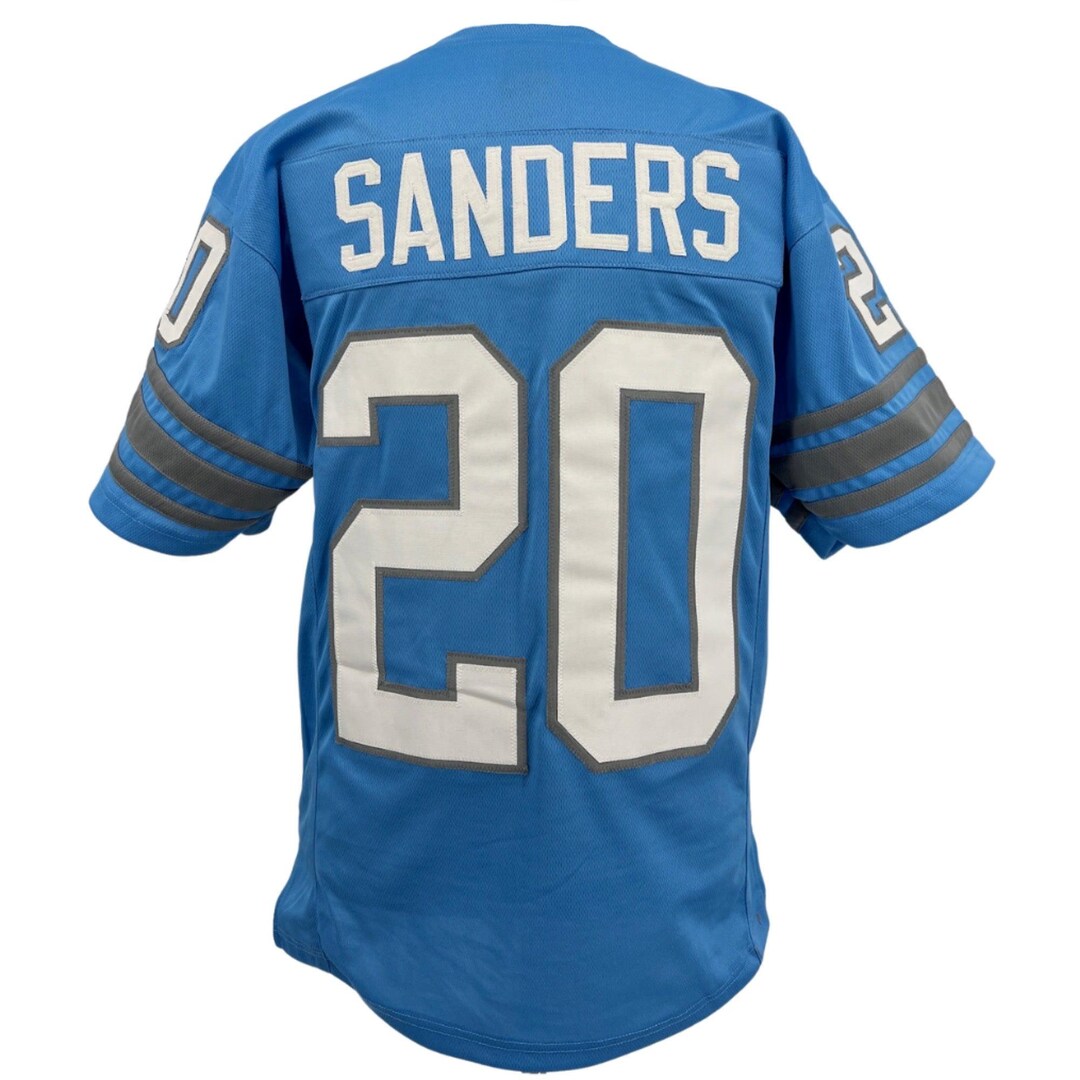 Barry Sanders Jersey Honolulu Blue Detroit | Unisex Adult Sizes S-5XL ...