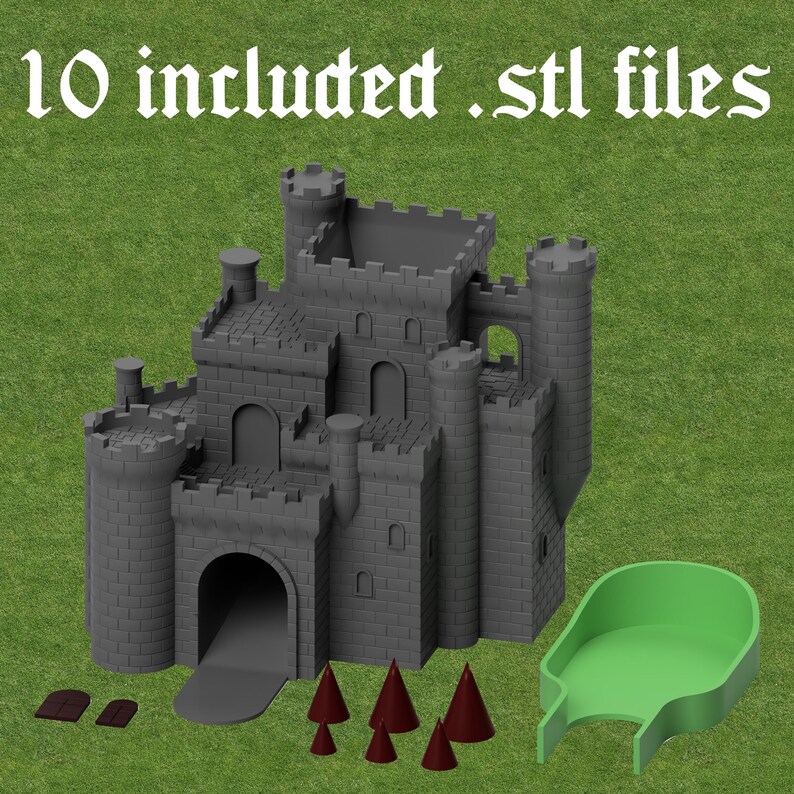 Medieval Castle Dice Roller .stl Files - Etsy