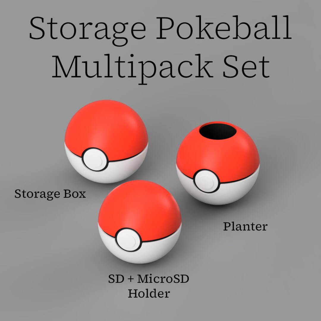 Magnetic Storage Pokeball Multipack Set .STL Files - Etsy