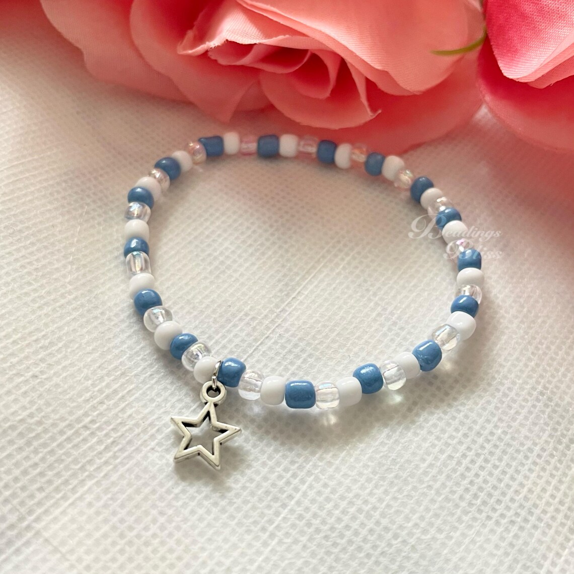 Matching Seed Bead Bracelets, Y2K Star Charm, Friendship Jewelry Set - Etsy