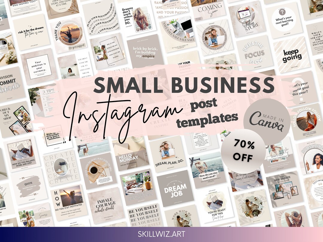 Small Business Instagram Post, Aesthetic Instagram Templates for ...