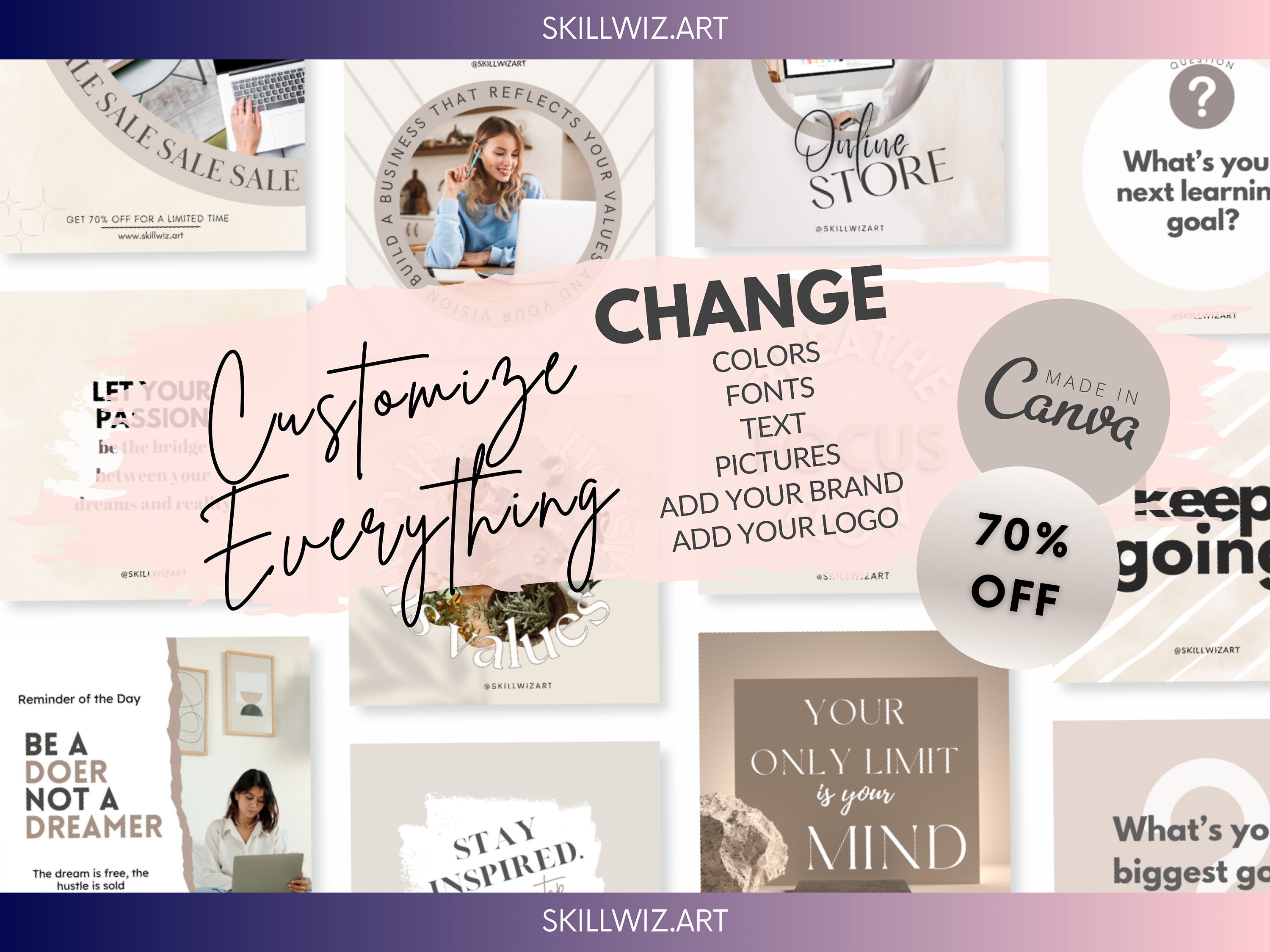 Small Business Instagram Post, Aesthetic Instagram Templates for ...