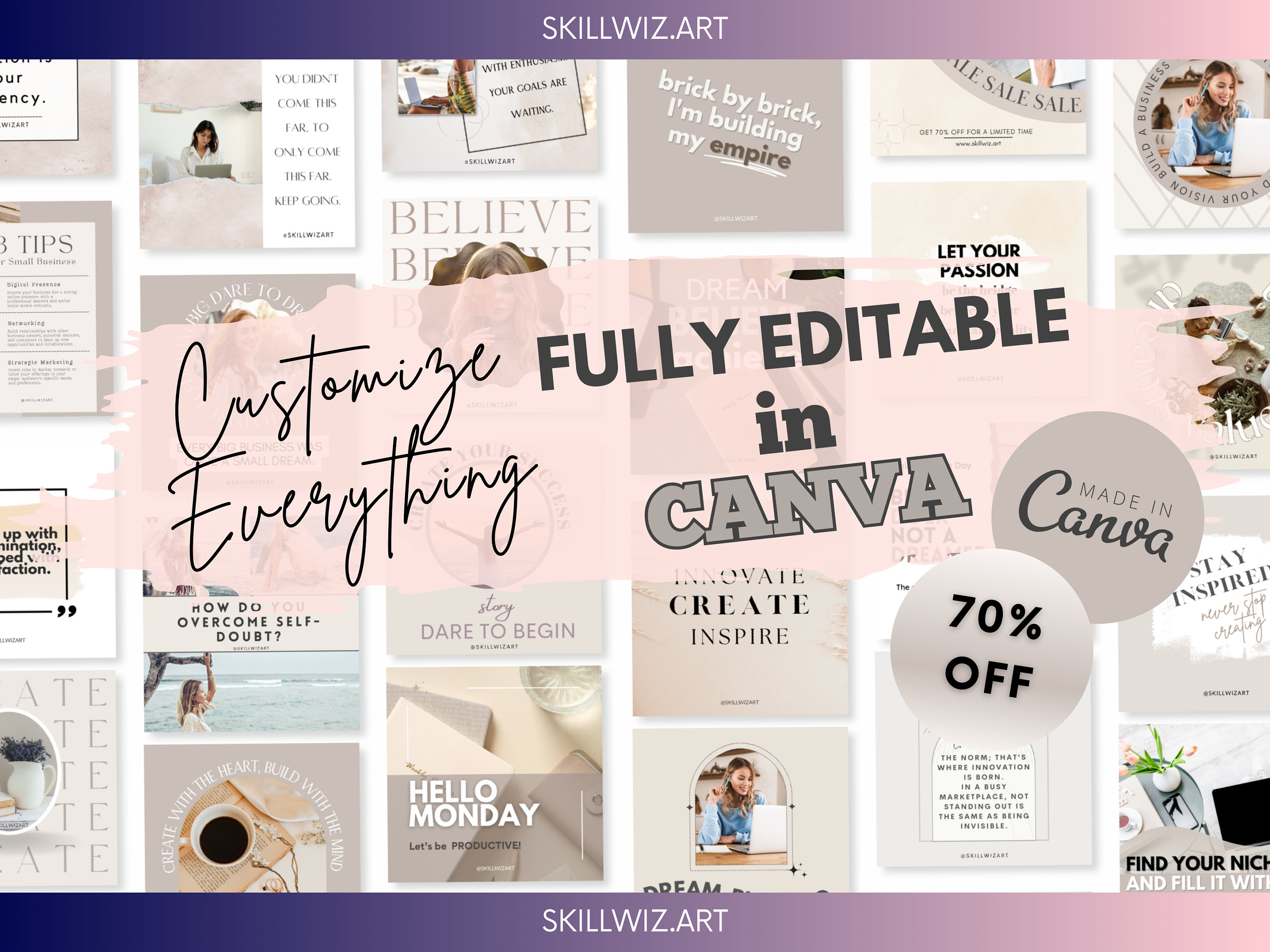 Small Business Instagram Post, Aesthetic Instagram Templates for ...