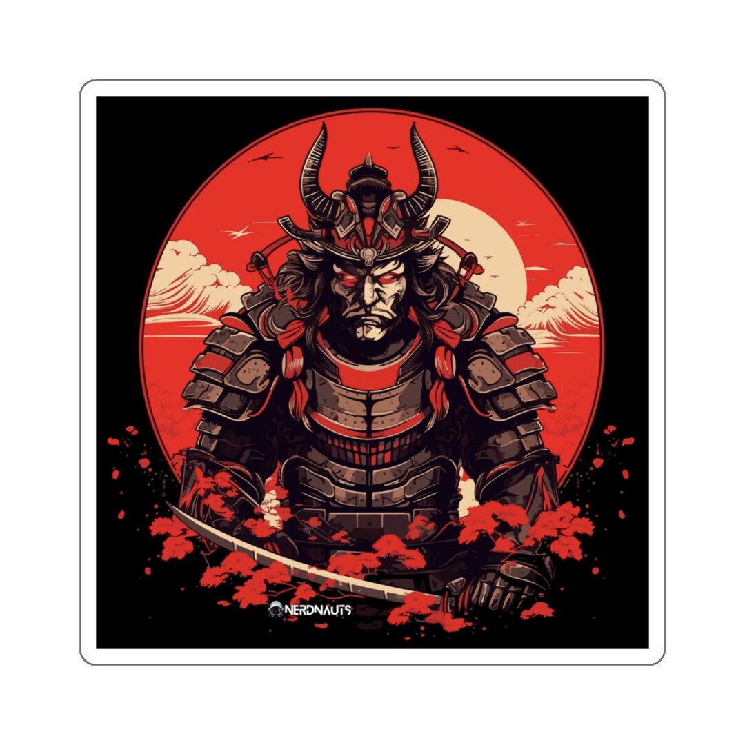 Samurai Sticker, Japan Lover Sticker, Streetwear, Sticker Gift ...