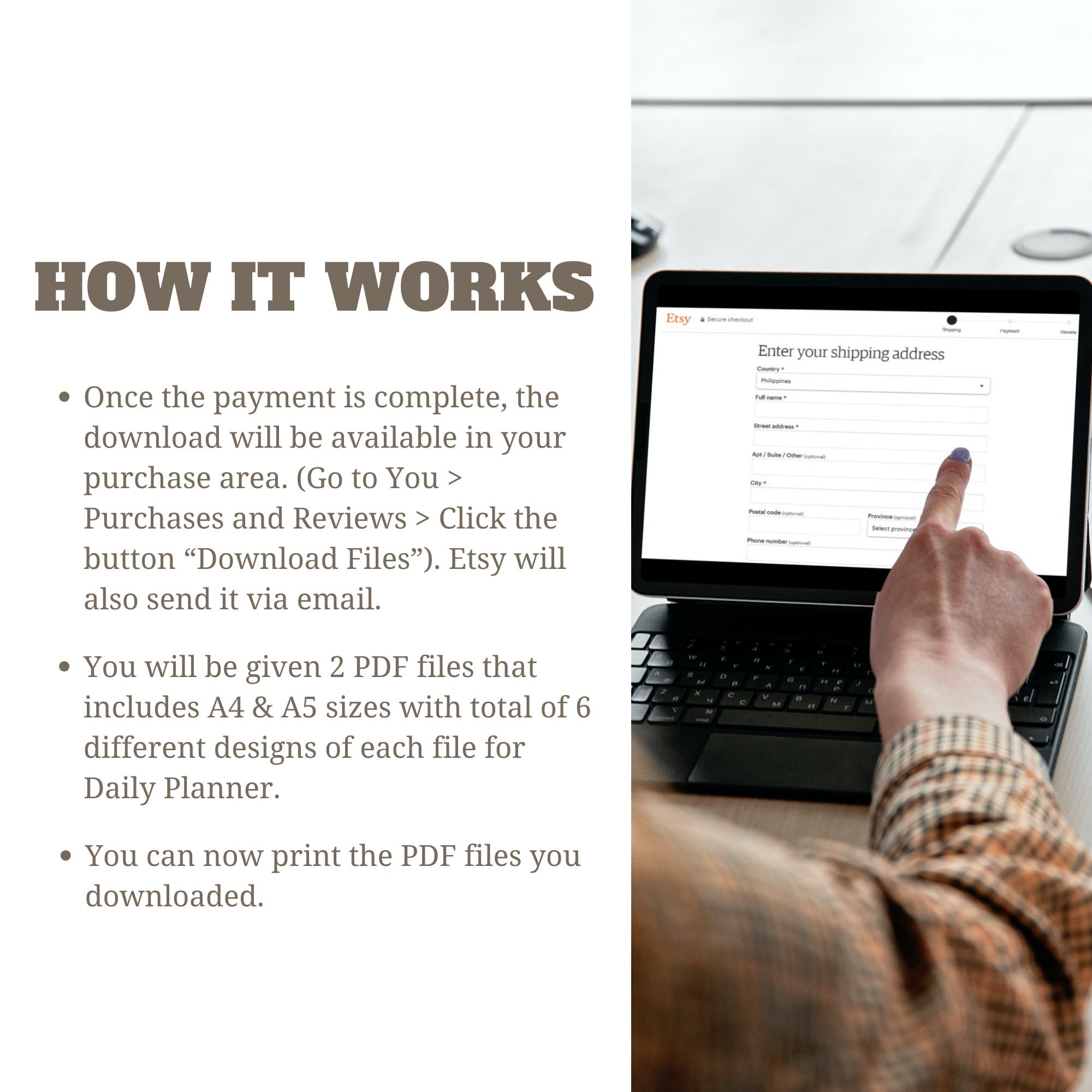 Summer Palette Daily Planner Hourly Daily Planner One Page Digital Plan ...