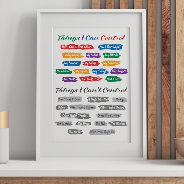 Things I Cant Control Poster - Etsy