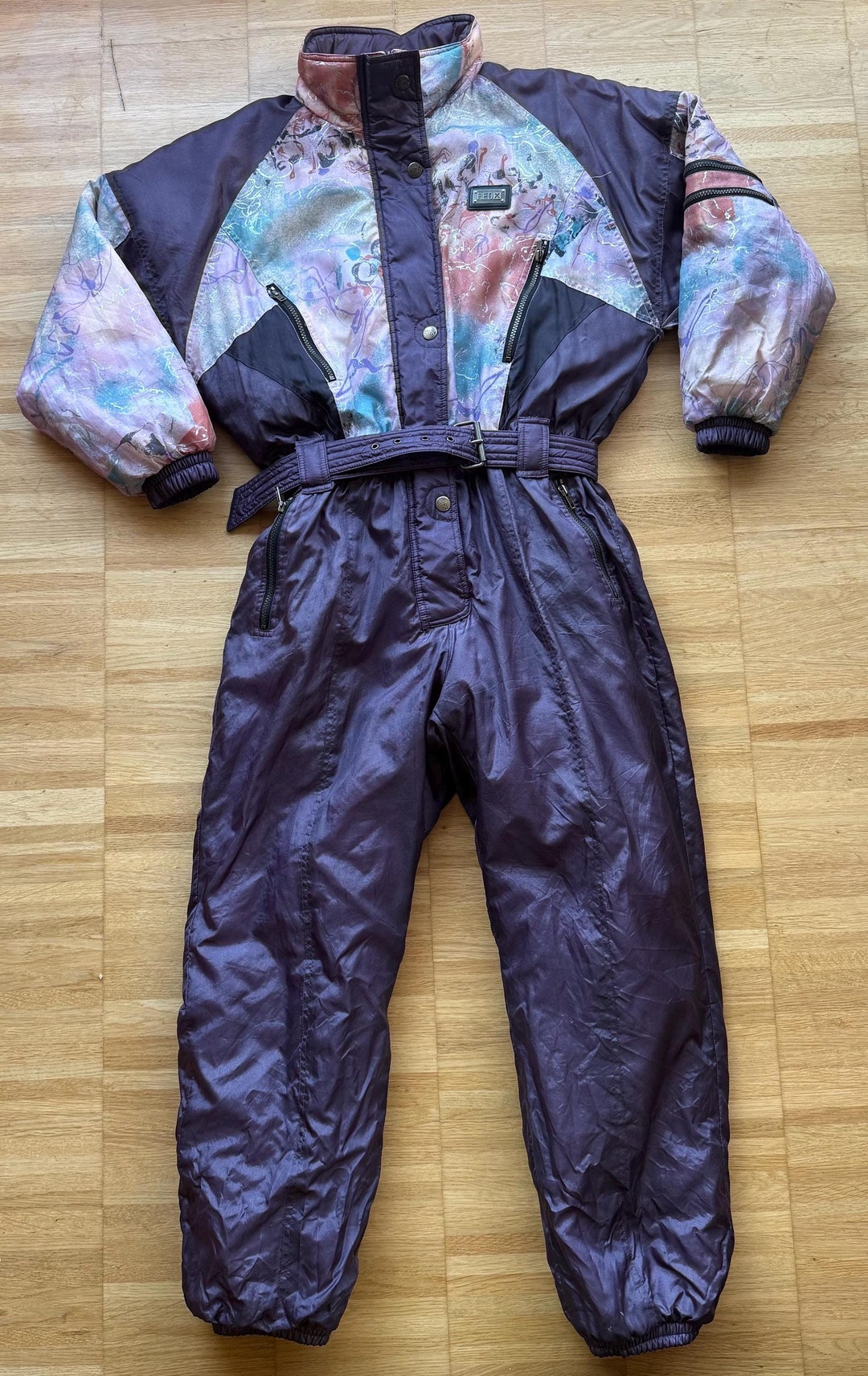 Vintage 80s 90s Red X Ski Snow Suit Size 14 - Etsy