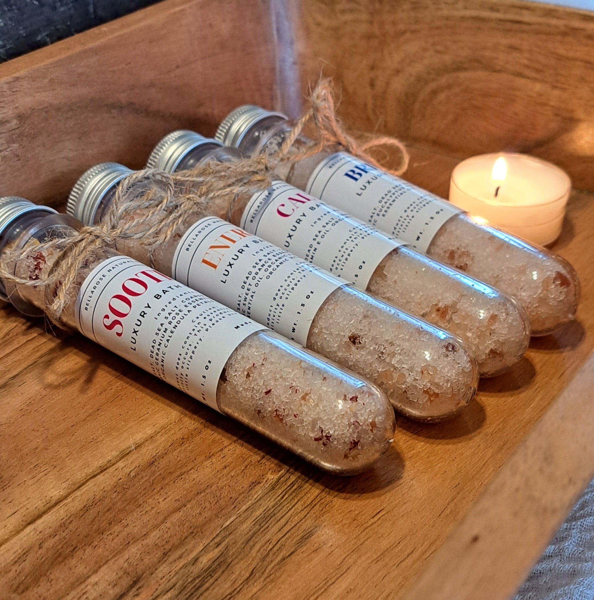 Organic Bath Salt Bundle, Bath Salt Variety Pack, All Natural Bath ...