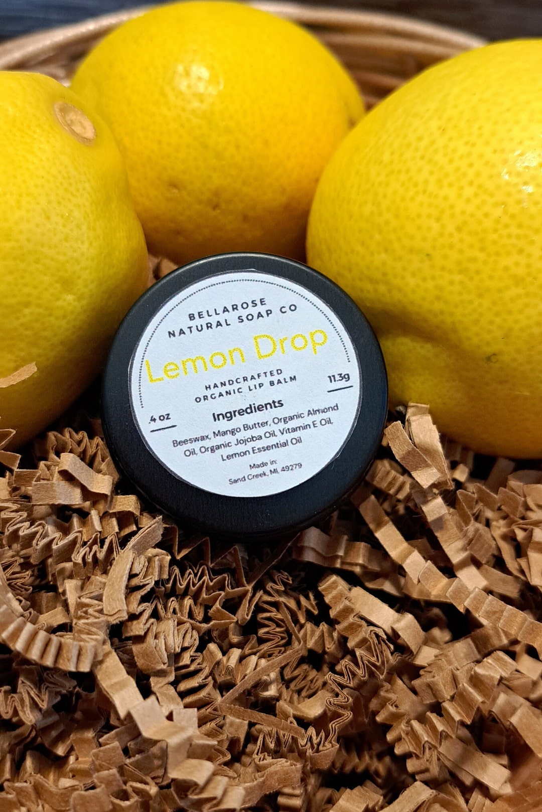Organic Lemon Drop Lip Balm Organic Lemon Lip Balm Lemon Lip - Etsy