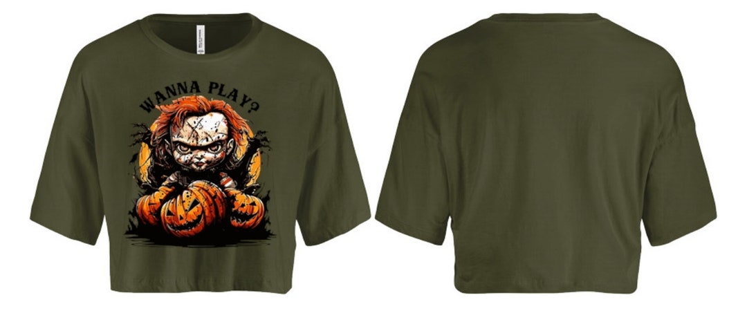 Women Chucky Halloween Crop Top - Etsy