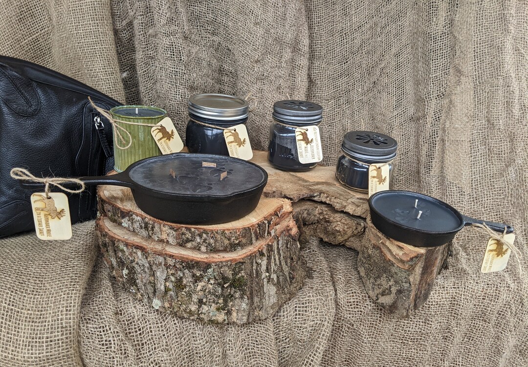 Adirondack Moose in a Leather Jacket Leather Scented Black 100% Soy Wax ...