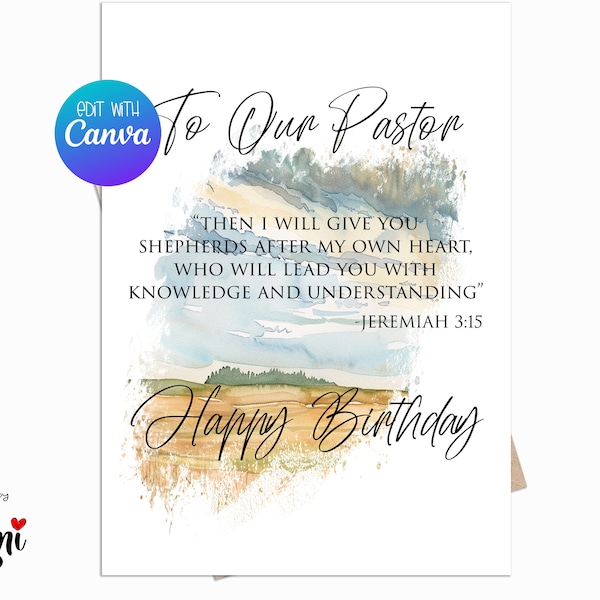 Pastor Greeting Card - Etsy