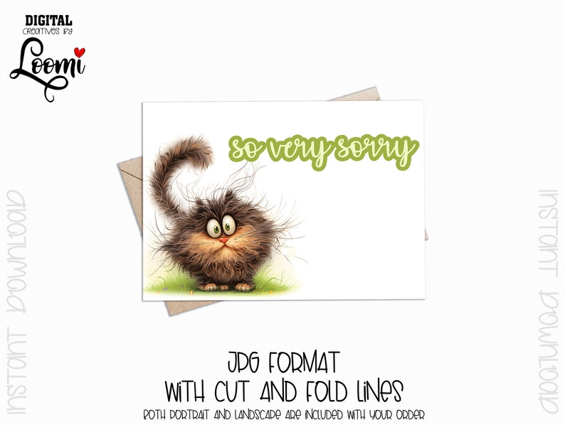 Editable, so Very Sorry Card, Printable Card Instant Download, Edit ...
