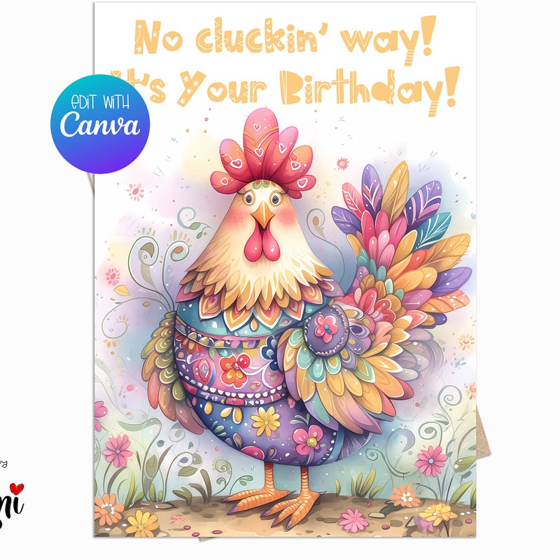 Chicken Birthday Cards - Etsy