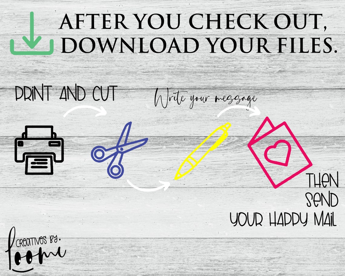 Editable, Printable Card Instant Download, Edit Your Message With Canva ...