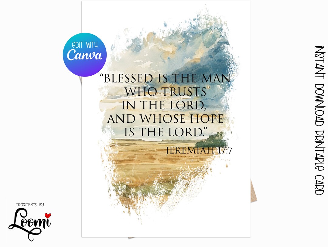 Editable, Card Instant Download, Edit Your Message With Canva ...