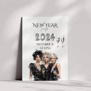 2024 New Years Clipart, New Years Eve Party Clipart, Happy New Year ...
