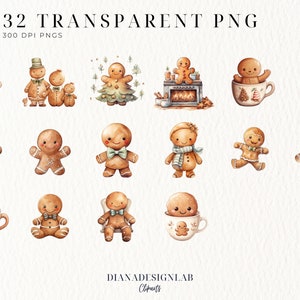 Sweet Christmas Clipart Gingerbread, Christmas Clipart House ...
