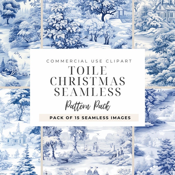 Christmas Toile - Etsy