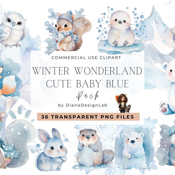 Winter Watercolor - Etsy