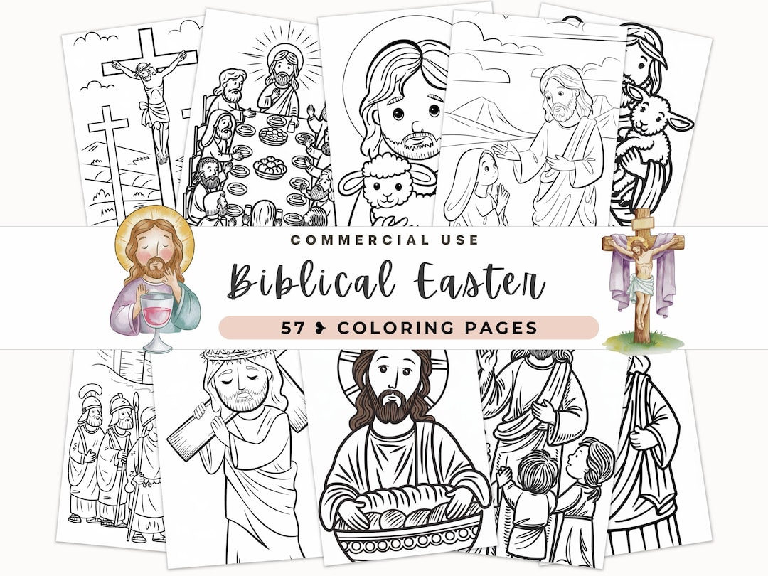 Biblical Easter Coloring Pages, Biblical Coloring Pages, Bible Verse ...