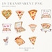 Heart Pizza Clipart, Digital Download, Pizza Clip Art, Pizza Slice PNG ...