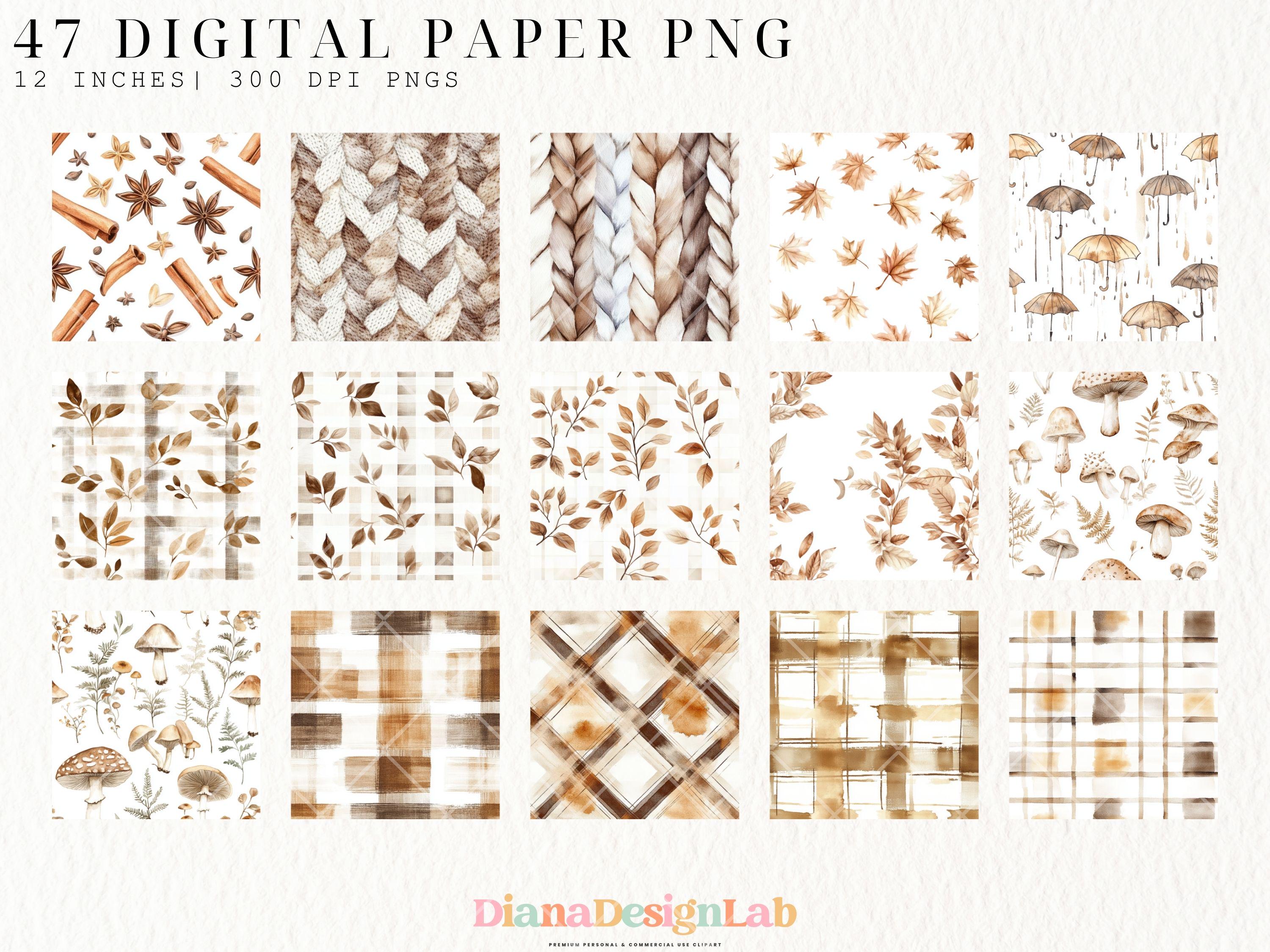 Fall Seamless Pattern Bundle, Seamless Pattern, Autumn Design, Digital ...