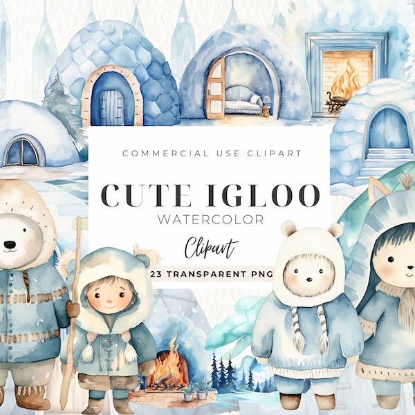 Eskimo Clipart - Etsy