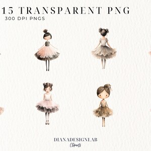 Ballet Girl Clipart, Cute Ballet Clip Art, Instant Download, Ballerina ...