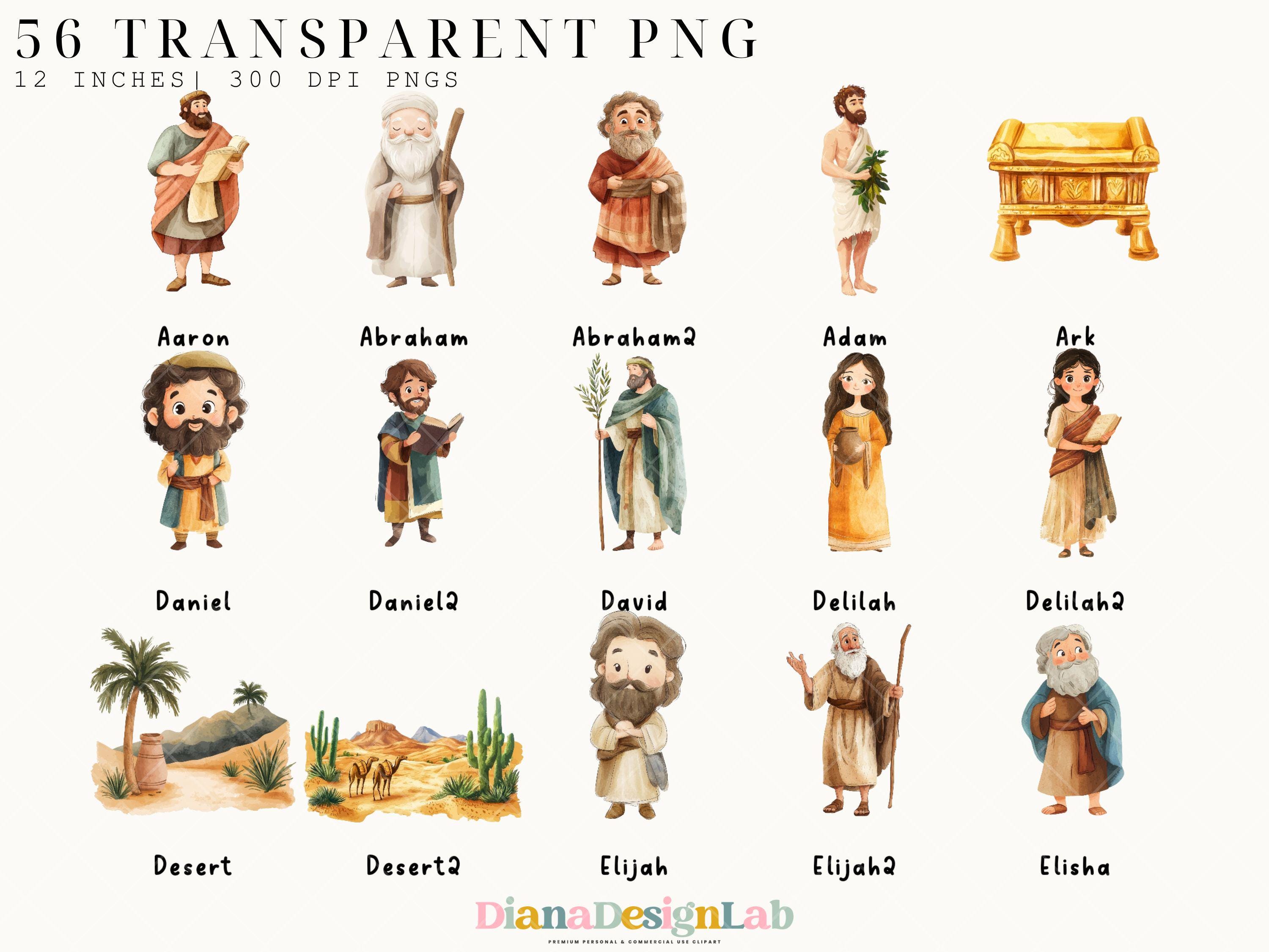 Old Testament, Biblical Characters Clipart, Bible Story, Biblical ...