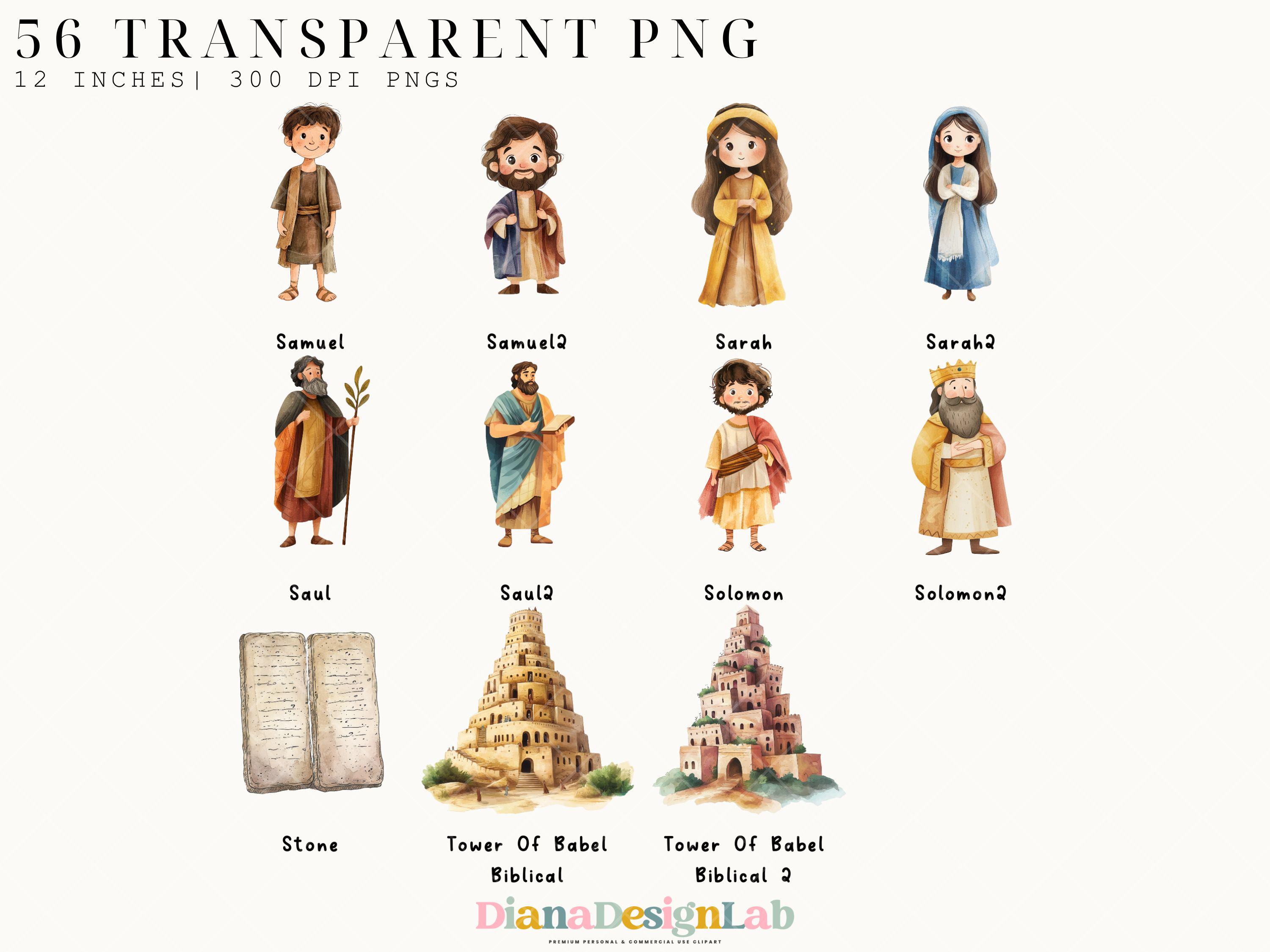 Old Testament, Biblical Characters Clipart, Bible Story, Biblical ...