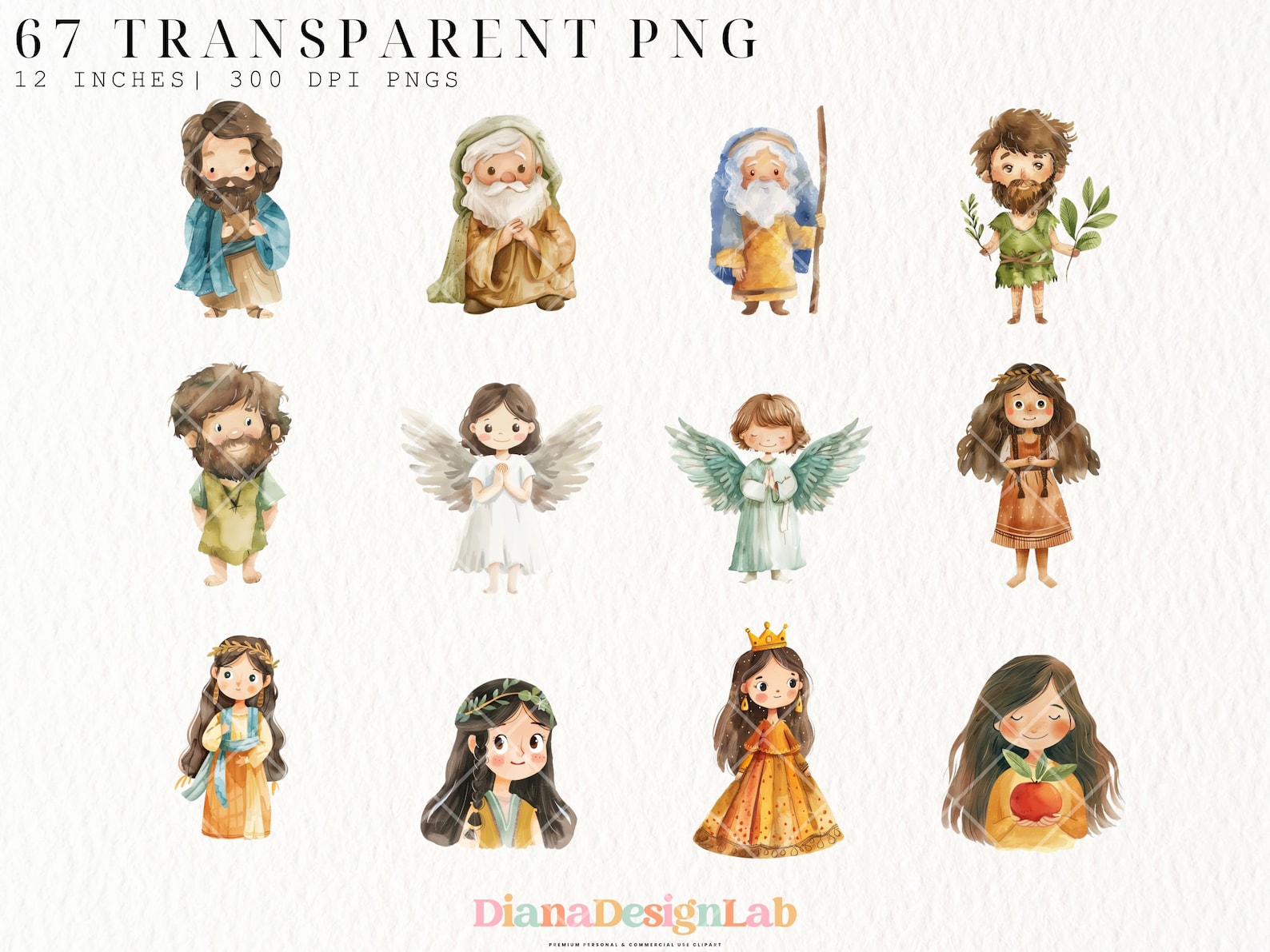 Biblical Characters Clipart, Bible Stories, Biblical People Clip Art ...