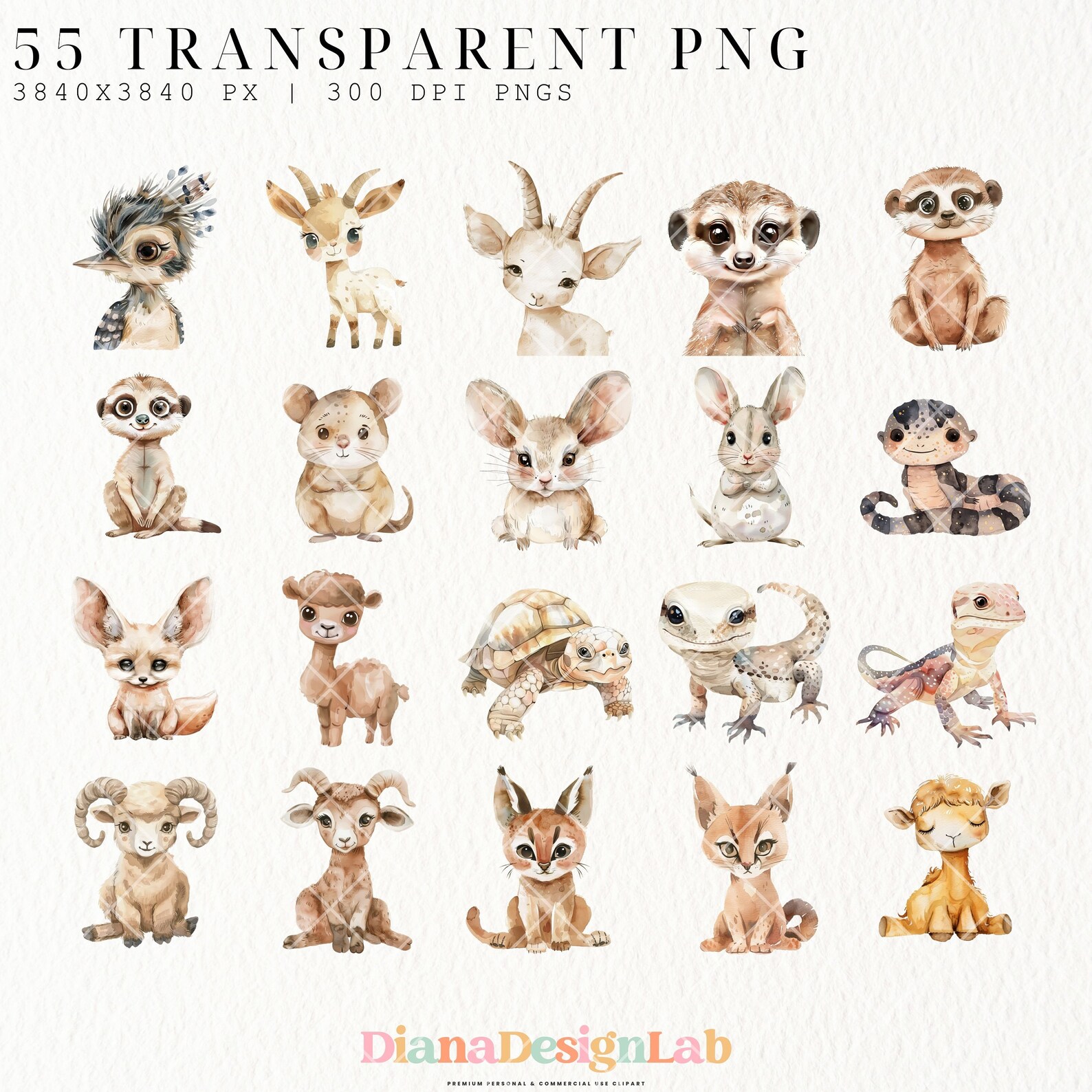 Desert Dwellers Animals Clipart, Camels Cut File, Scorpion, Meerkats ...