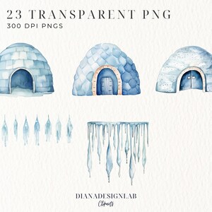 Igloo Clipart, Cute Eskimo Clipart, Commercial Use, Winter Clip Art ...