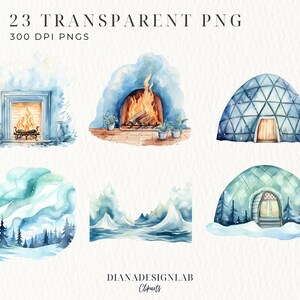 Igloo Clipart, Cute Eskimo Clipart, Commercial Use, Winter Clip Art ...