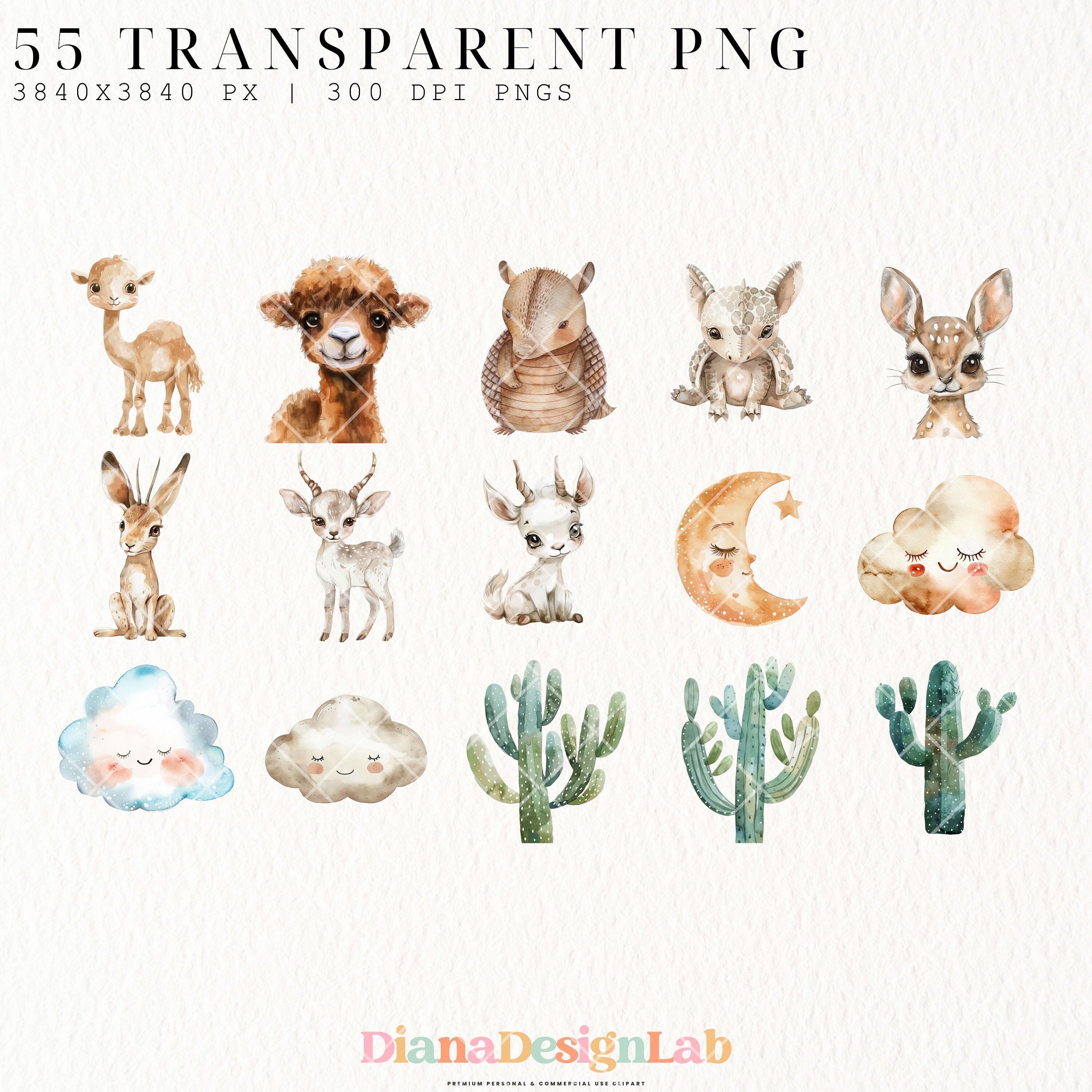 Desert Dwellers Animals Clipart, Camels Cut File, Scorpion, Meerkats ...