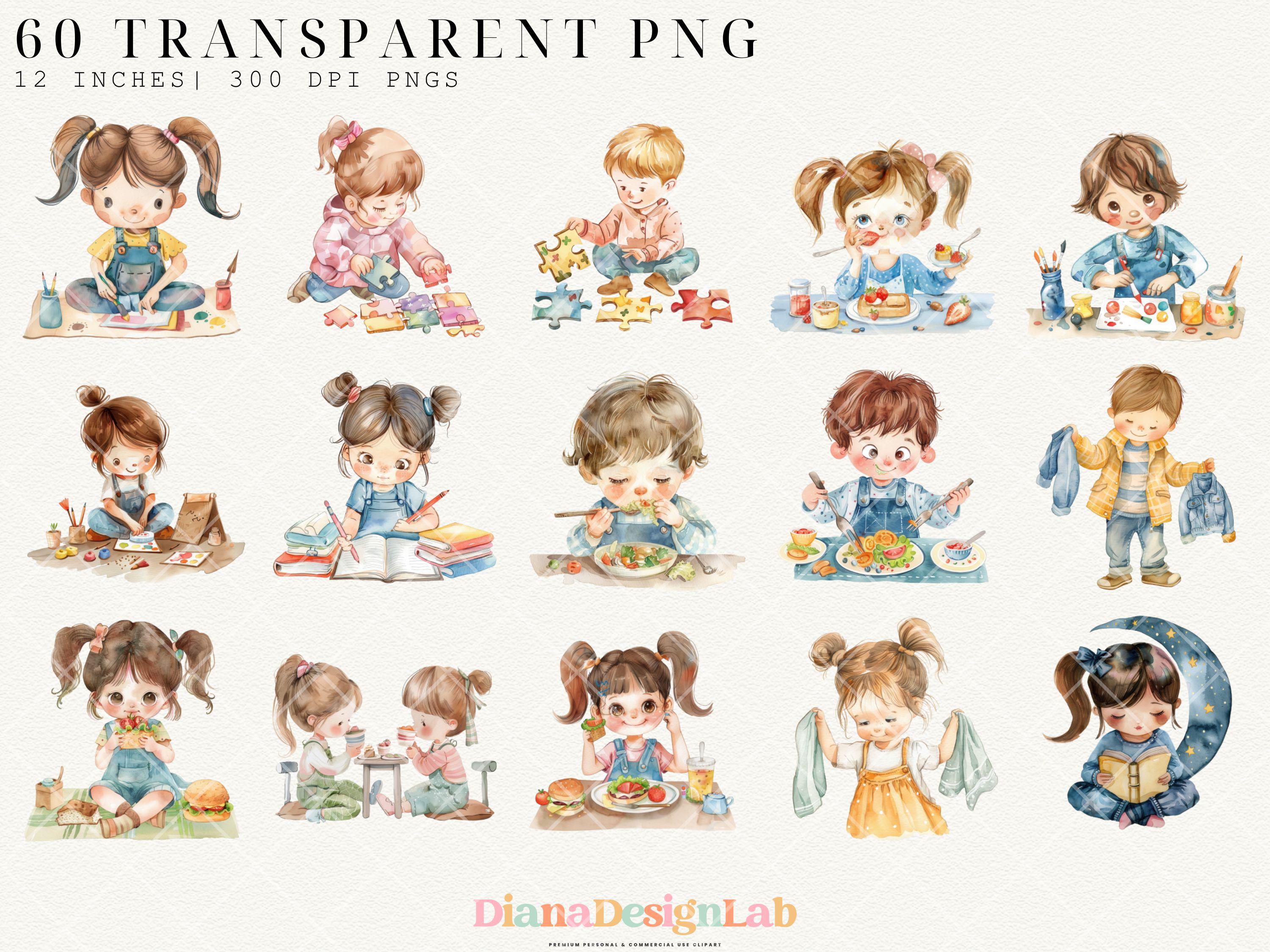 Kids Routine Clipart, Children Daily Routine, Chores Icons, Daily ...