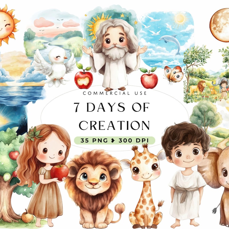 God's Creation Clipart - Etsy