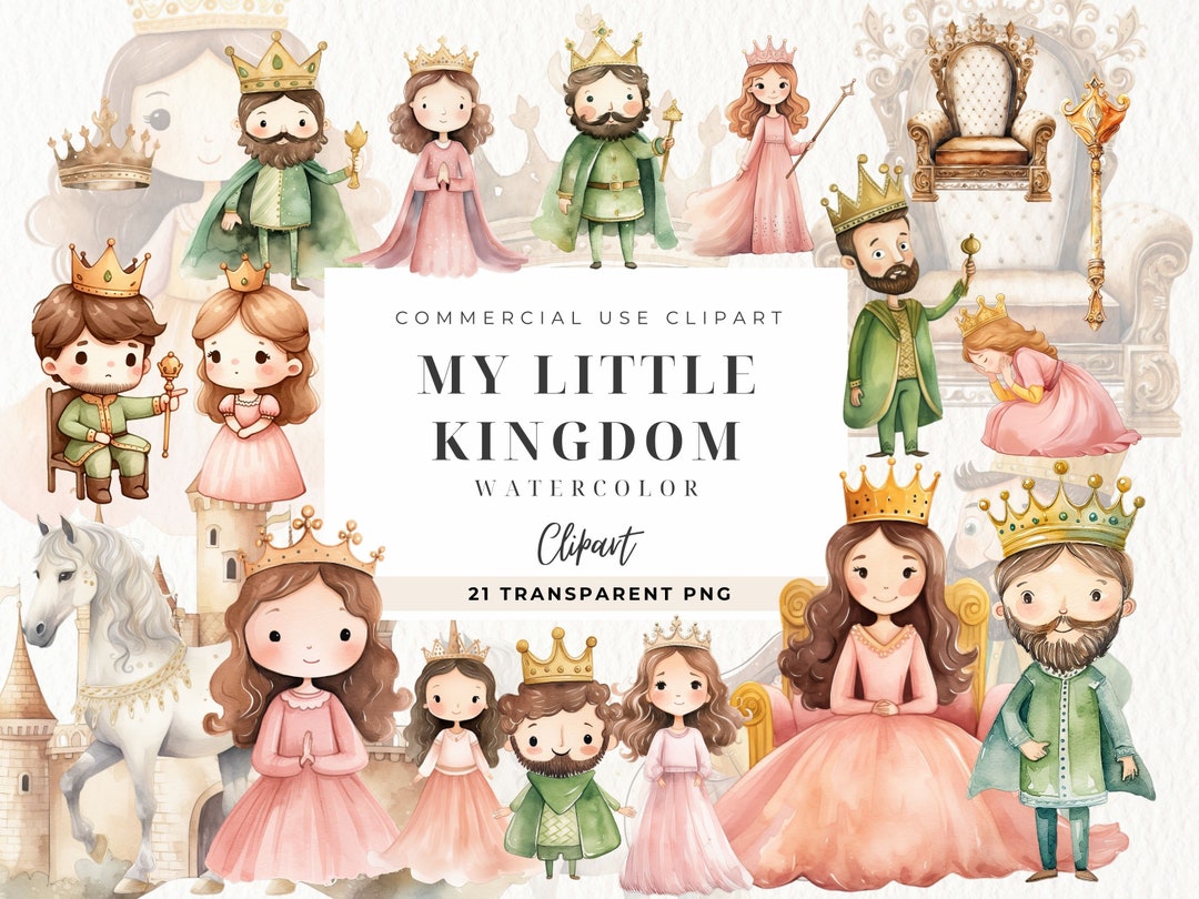 Princess and Prince Clipart, Princess Clip Art, Fairy Tale Graphic ...